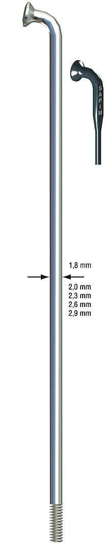 SAPIM spaak "leader" spoke "leader"sst 2x256mm b | Decathlon