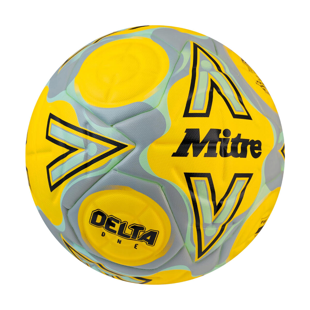 Delta One 24 Football (Fluorescent Yellow/Black/Grey) | Decathlon
