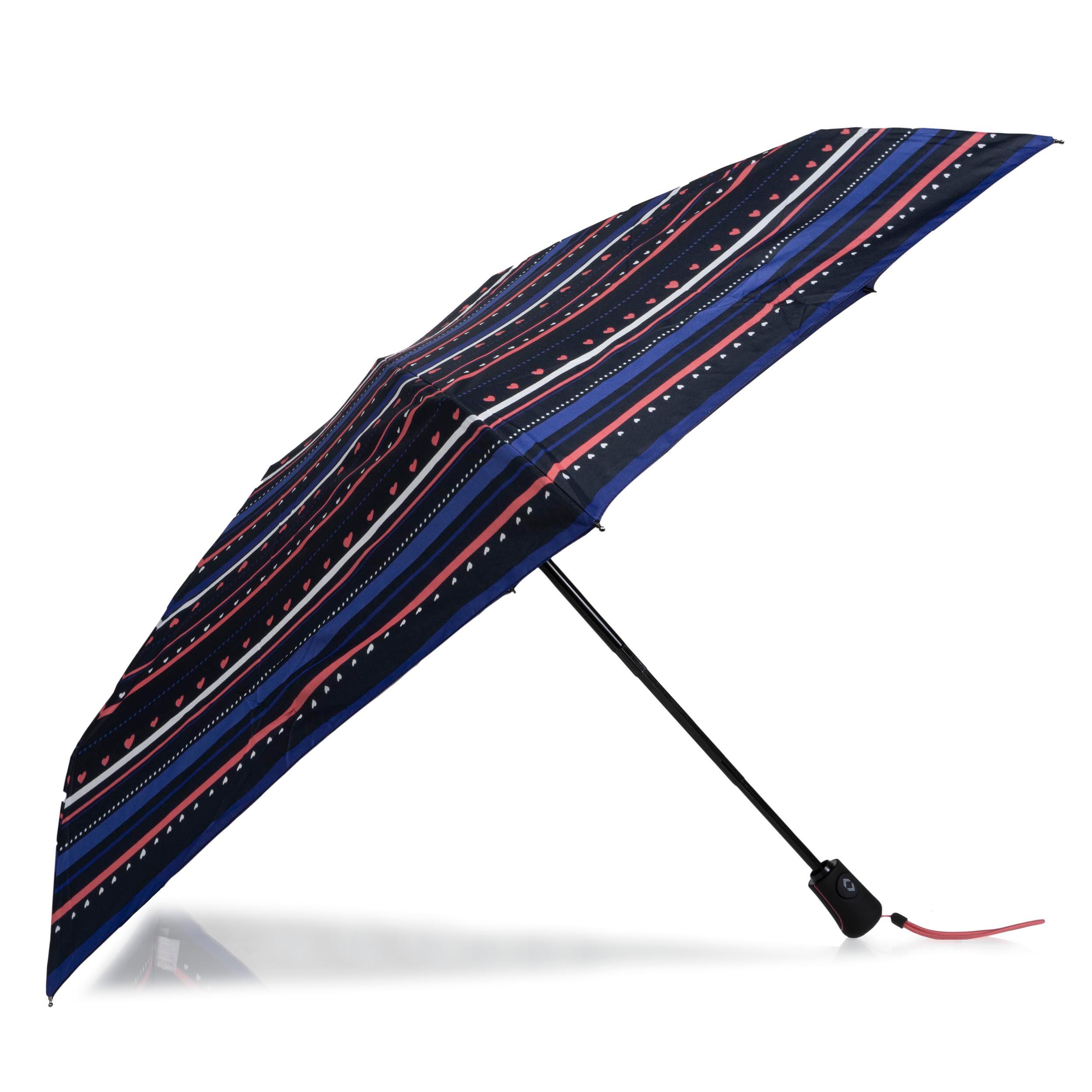 Parapluie solide, ultra déperlant, large couverture 98 cm, ouverture ...
