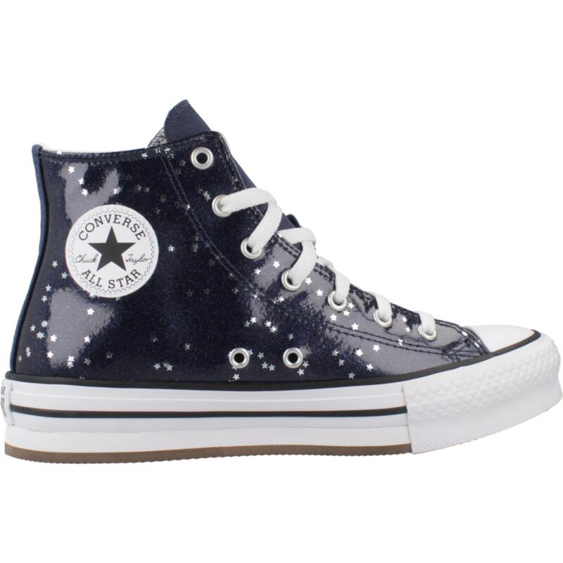 Baskets Converse Modèle Chuck Taylor All Star Eva Lift Hi Couleur Bleu ...