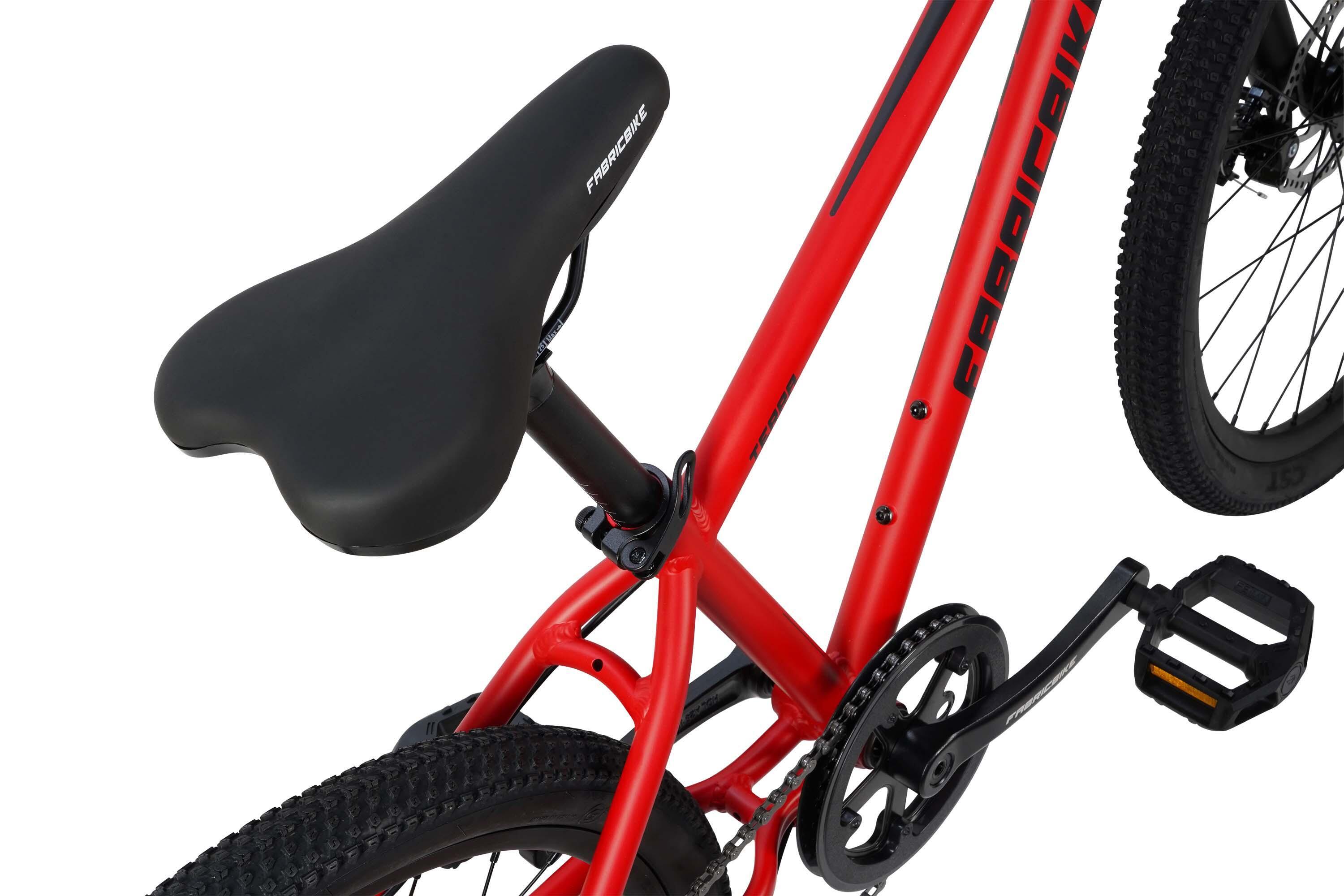 FABRICBIKE Terra - 24" children's mountain bike for ages 8-12, 7S. Matte Red FABRICBIKE | Decathlon