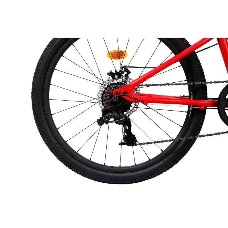 FABRICBIKE Terra - MTB 24'' gyermekeknek 8–12 éves, 7 sebességes. Teal Green FABRICBIKE - Decathlon