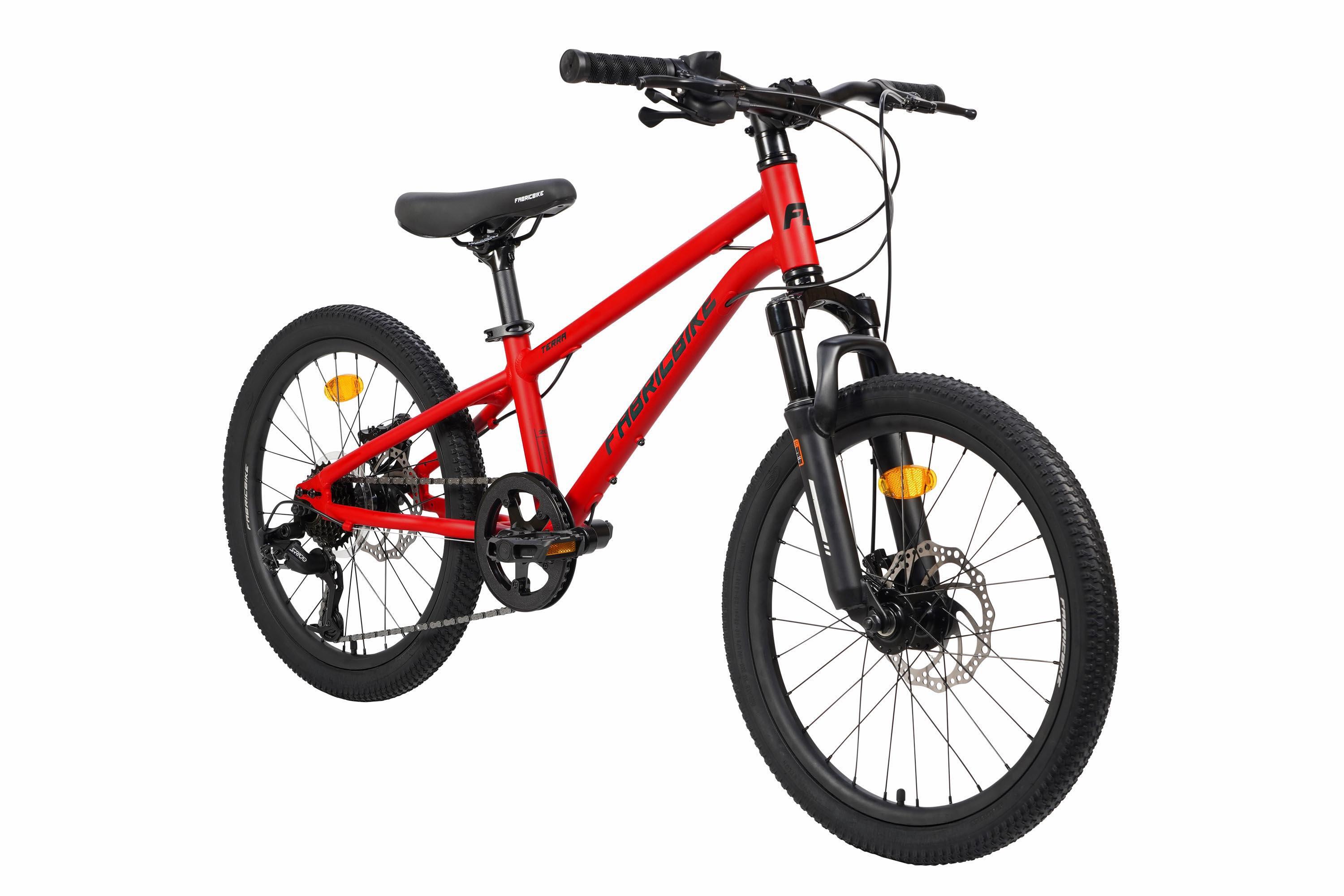 FABRICBIKE Terra - VTT 20'' enfant 6-8 ans, 7V. Matte Red FABRICBIKE ...