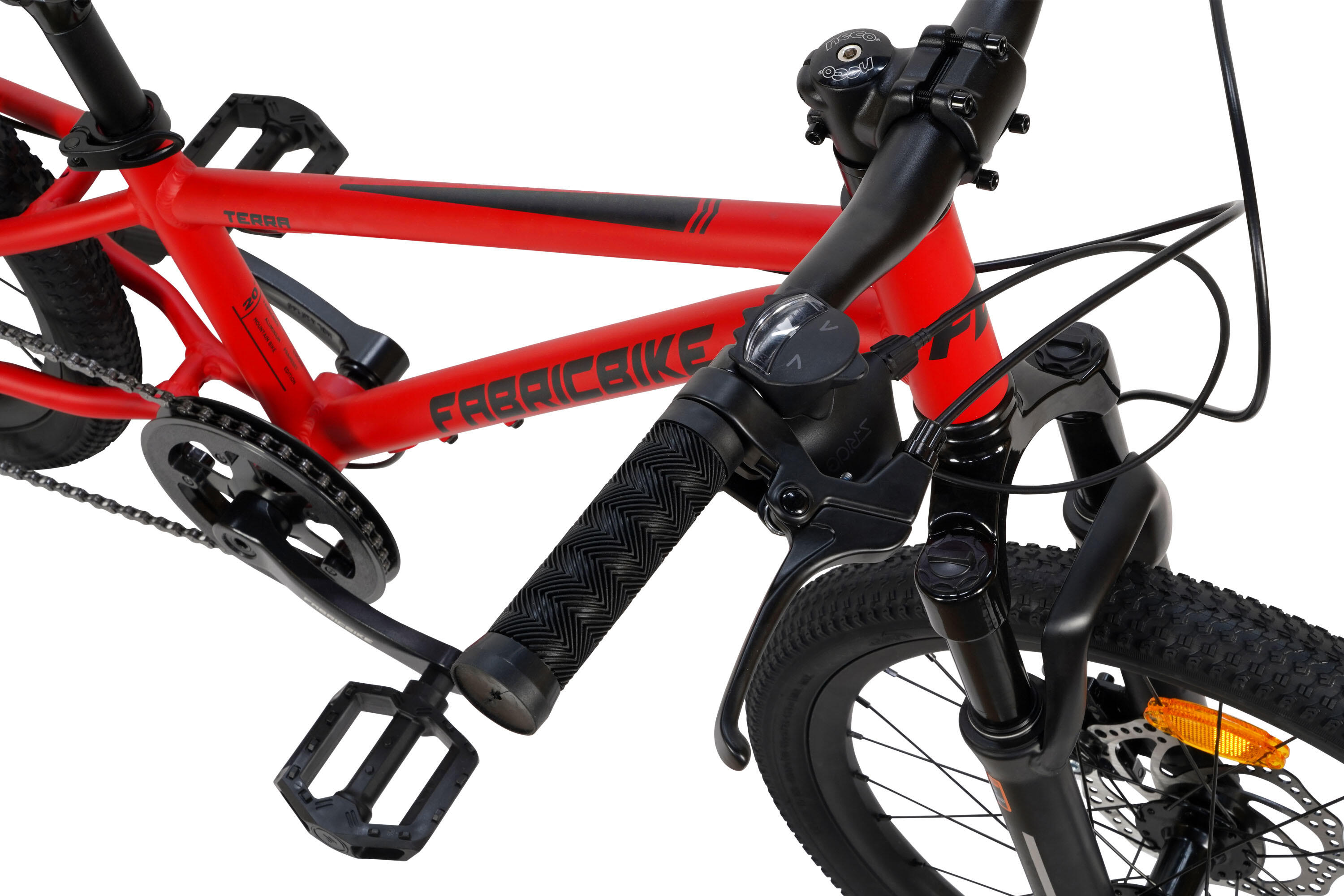 FABRICBIKE Terra - VTT 20'' enfant 6-8 ans, 7V. Matte Red FABRICBIKE ...