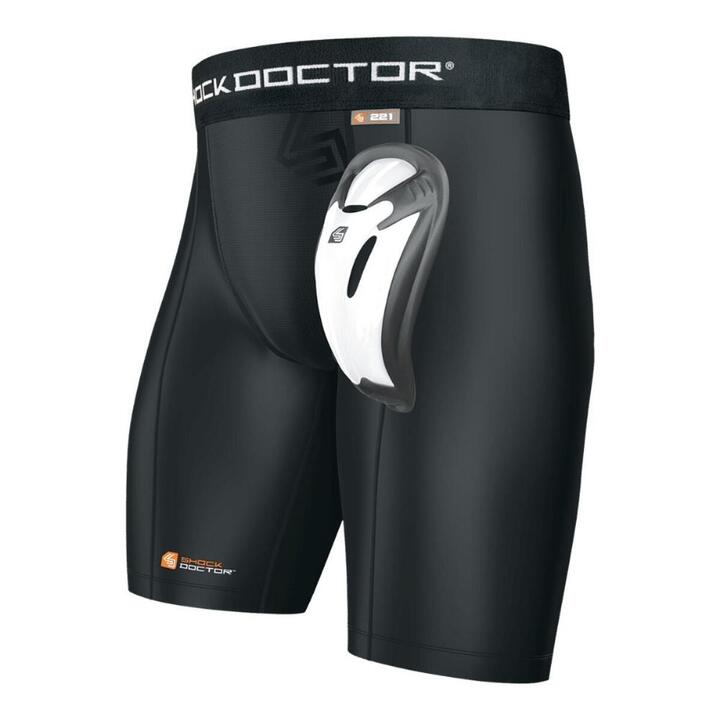 Short Compression avec Coquille Shock Doctor BioFlex Blanc M SHOCK ...