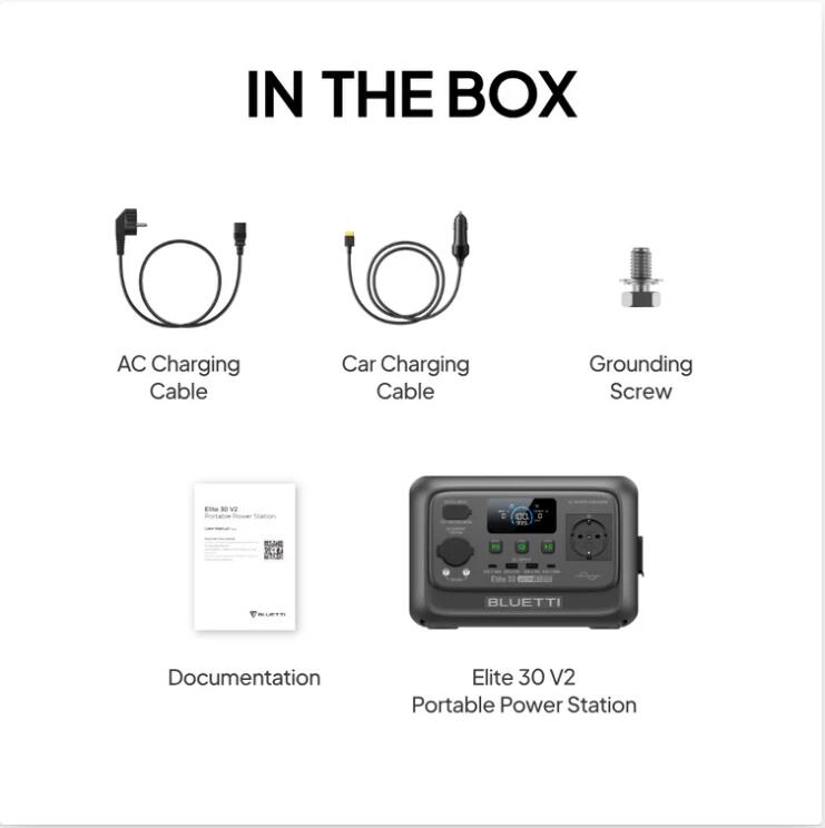 Elite 30 V2 0.42kWh / 300W Portable Power Station BLUETTI | Decathlon