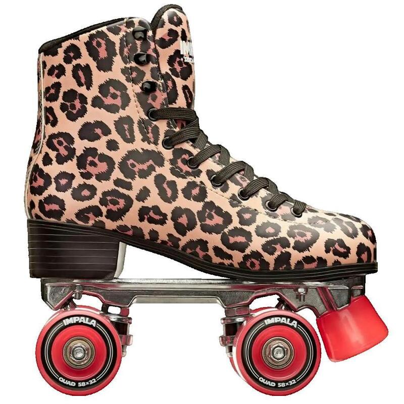 Patins à roulettes Impala Quad Skate imprimé léopard IMPALA | Decathlon