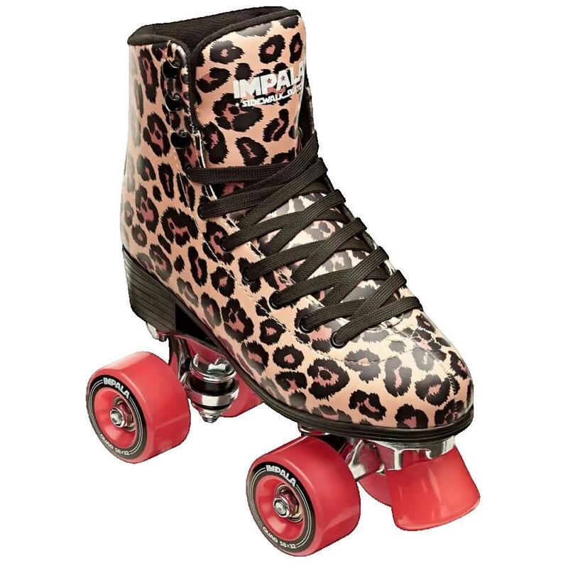 Patins à roulettes Impala Quad Skate imprimé léopard IMPALA | Decathlon
