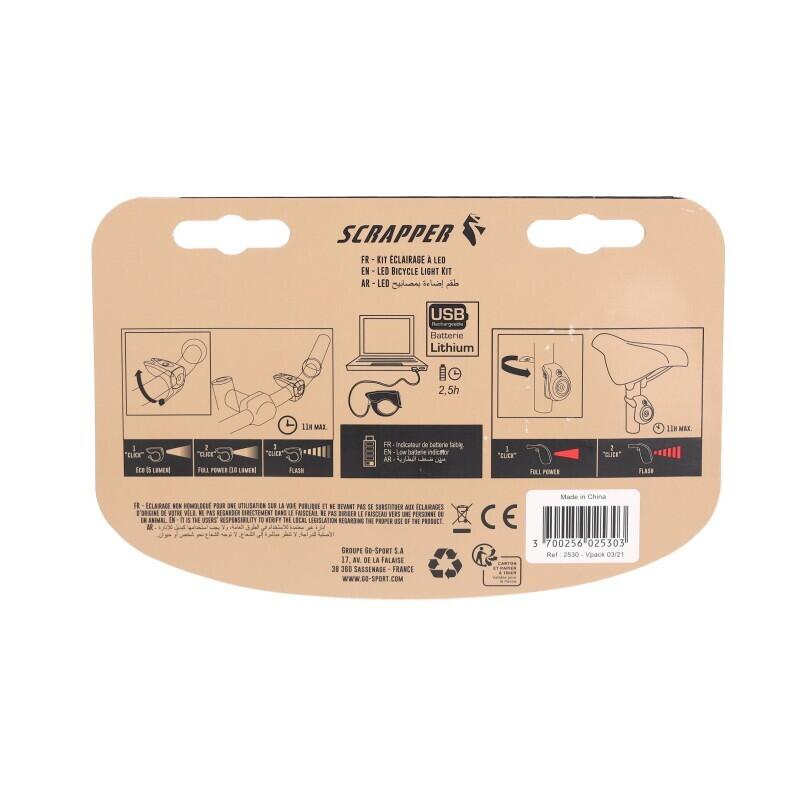Kit d'éclairage USB Scrapper SCRAPPER | Decathlon