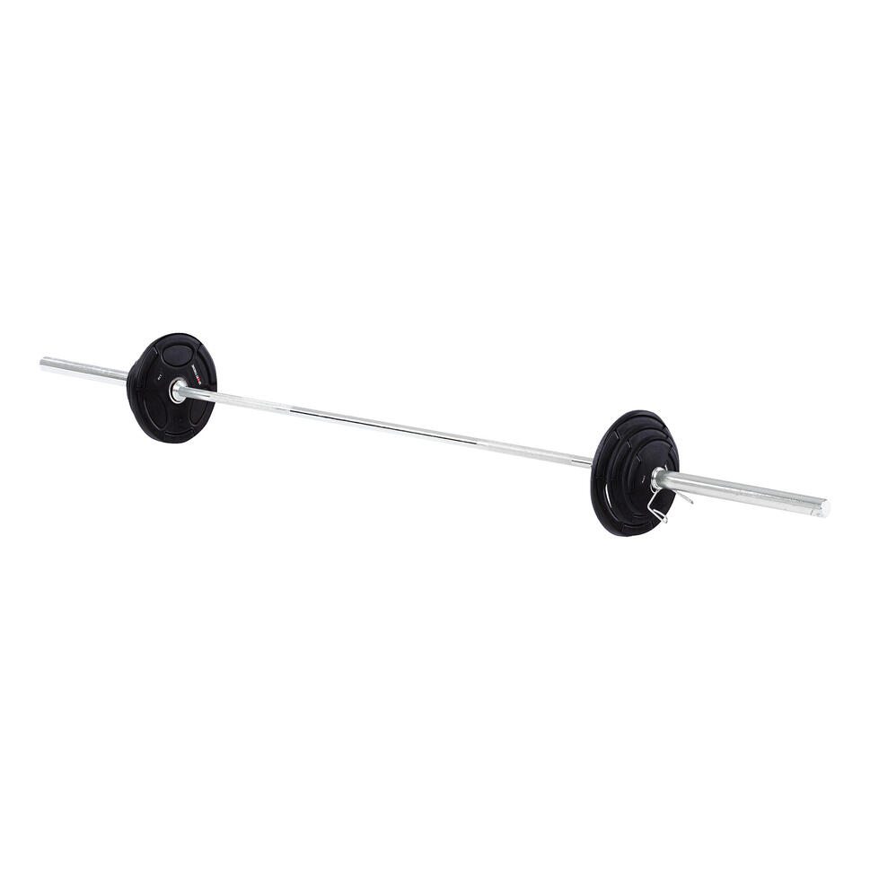 Barbell Set 60 kg or 85 kg Polyurethane 60 kg Gewichtheben Unisex SPORT ...