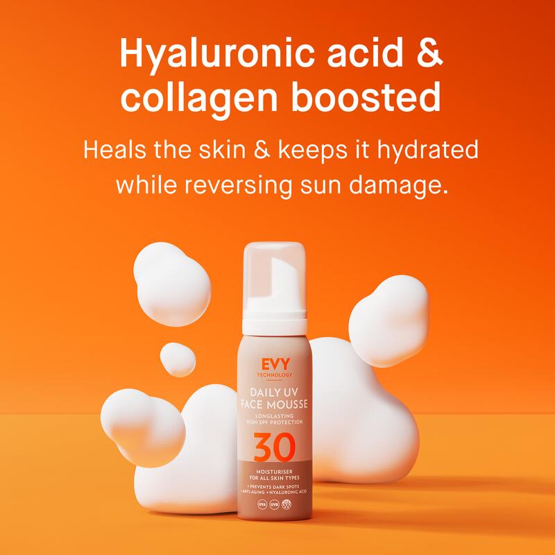 EVY Mousse visage UV quotidienne SPF 30 EVY TECHNOLOGY | Decathlon