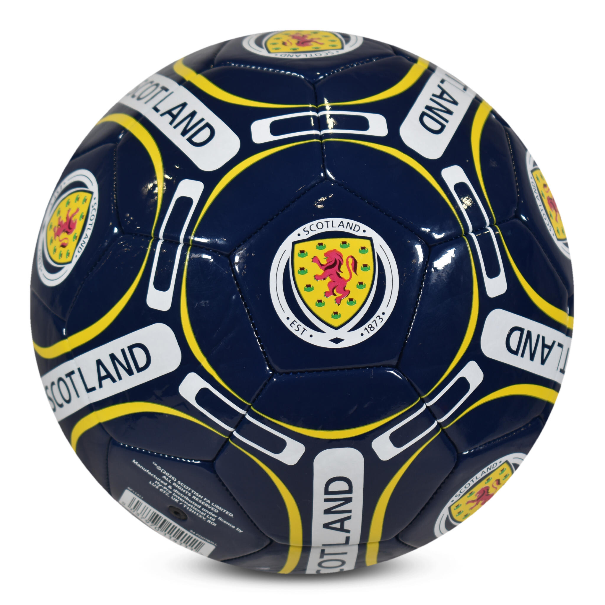 Scotland Football Size 4 Crest Blue Yellow OFFICIAL Gift | Decathlon