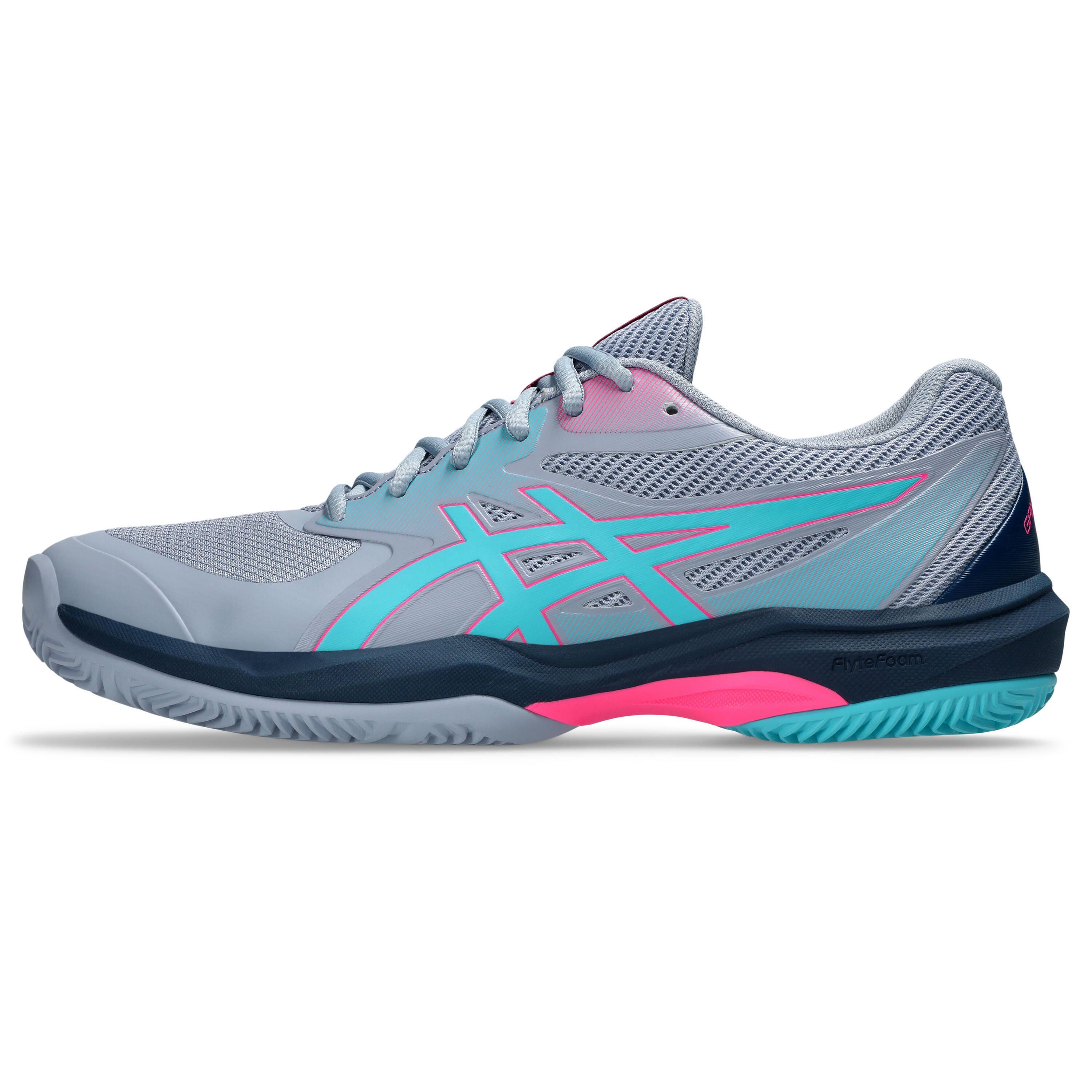 Tenis Y Padel Hombre - ASICS Game FF Padel - Grey Blue/Energy Aqua ...