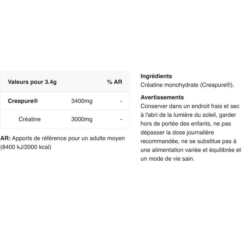 Créatine monohydrate Creapure® - Mega Creatine BIOTECHUSA | Decathlon