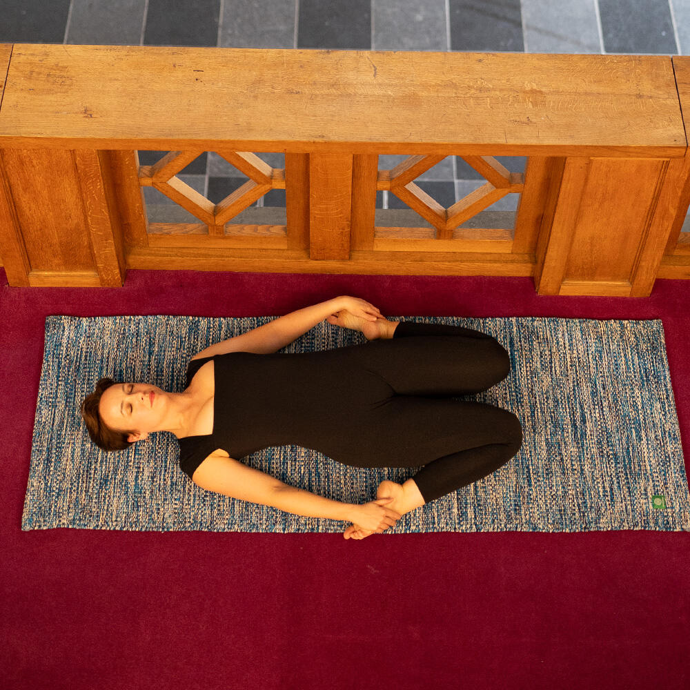 Samarali Cotton yoga rug - Ocean Mist - 193 x 66 cm SAMARALI | Decathlon