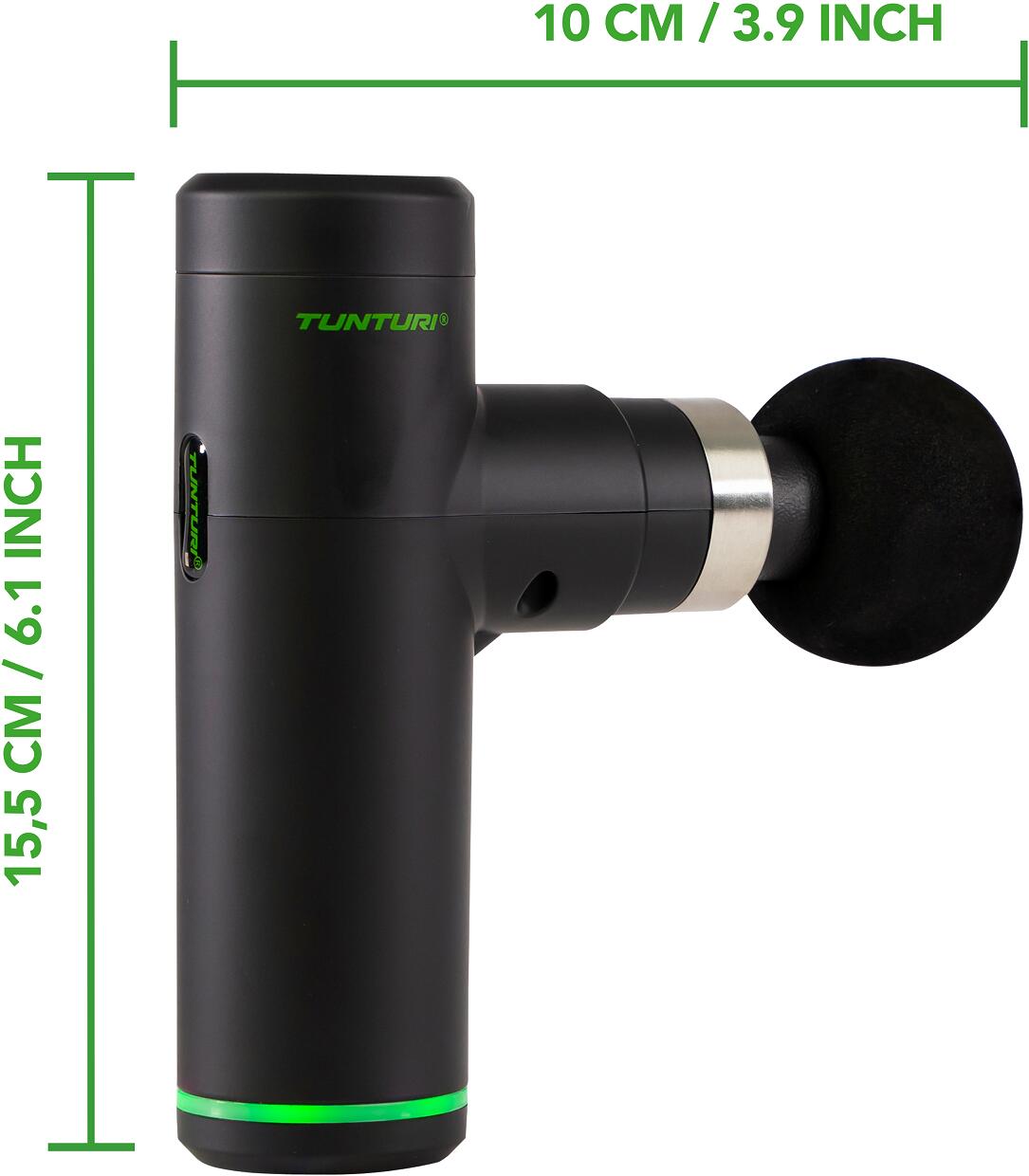 Tunturi Massage Gun Mini - Massage Apparaat - Inclusief koffer - 4 ...