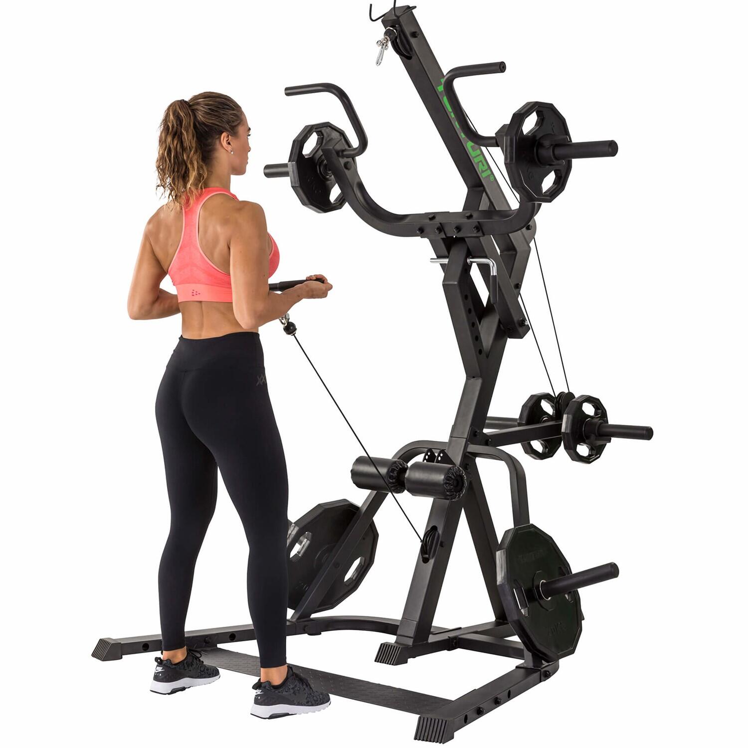Tunturi WT85 Multi-Gym with Cable Pulley System, Black TUNTURI | Decathlon