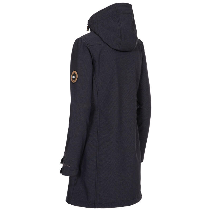 Dlx Maria - Női Dlx Softshell Jkt Black Marl DLX - Decathlon