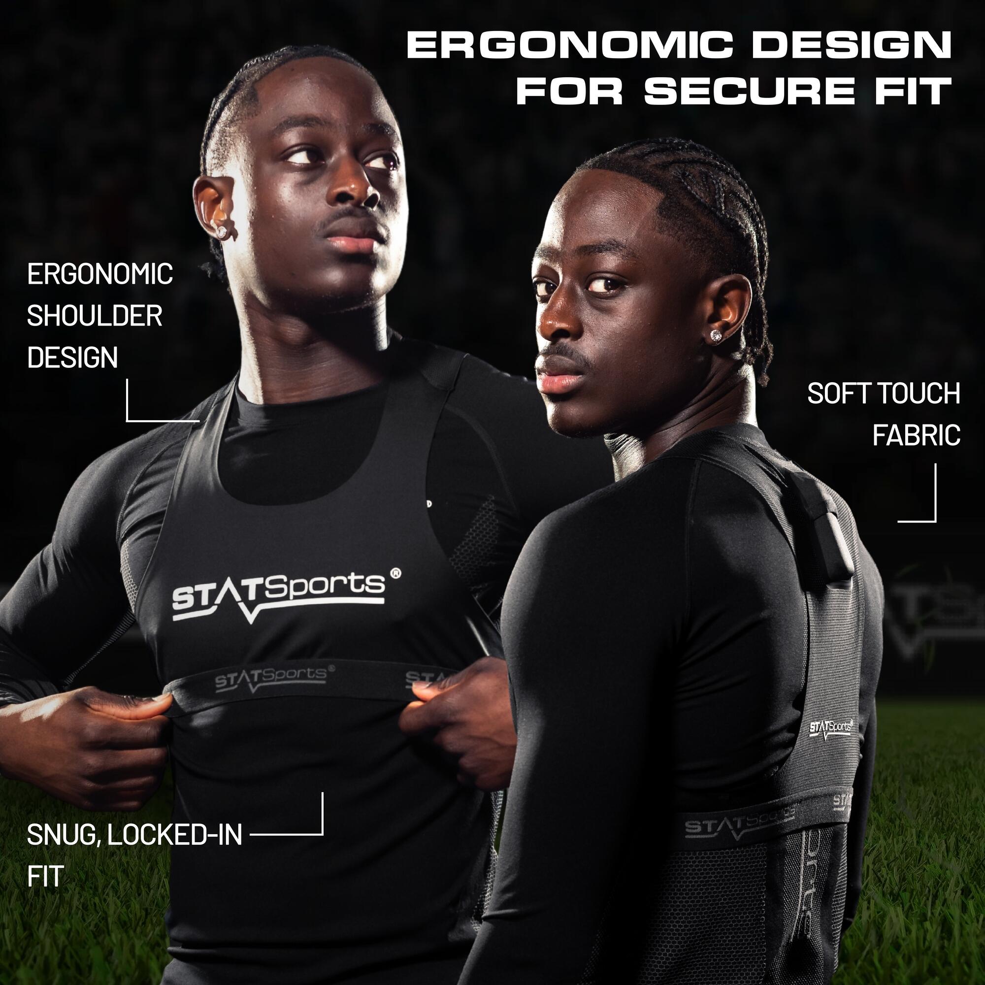 GPS Vest - Sports Performance Vest with Secure APEX Pod Pocket - Black ...