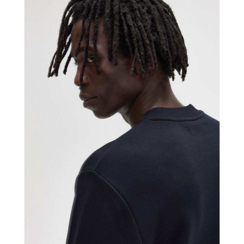 Sweatshirts polaires pour hommes Fred Perry col rond noir FRED PERRY ...