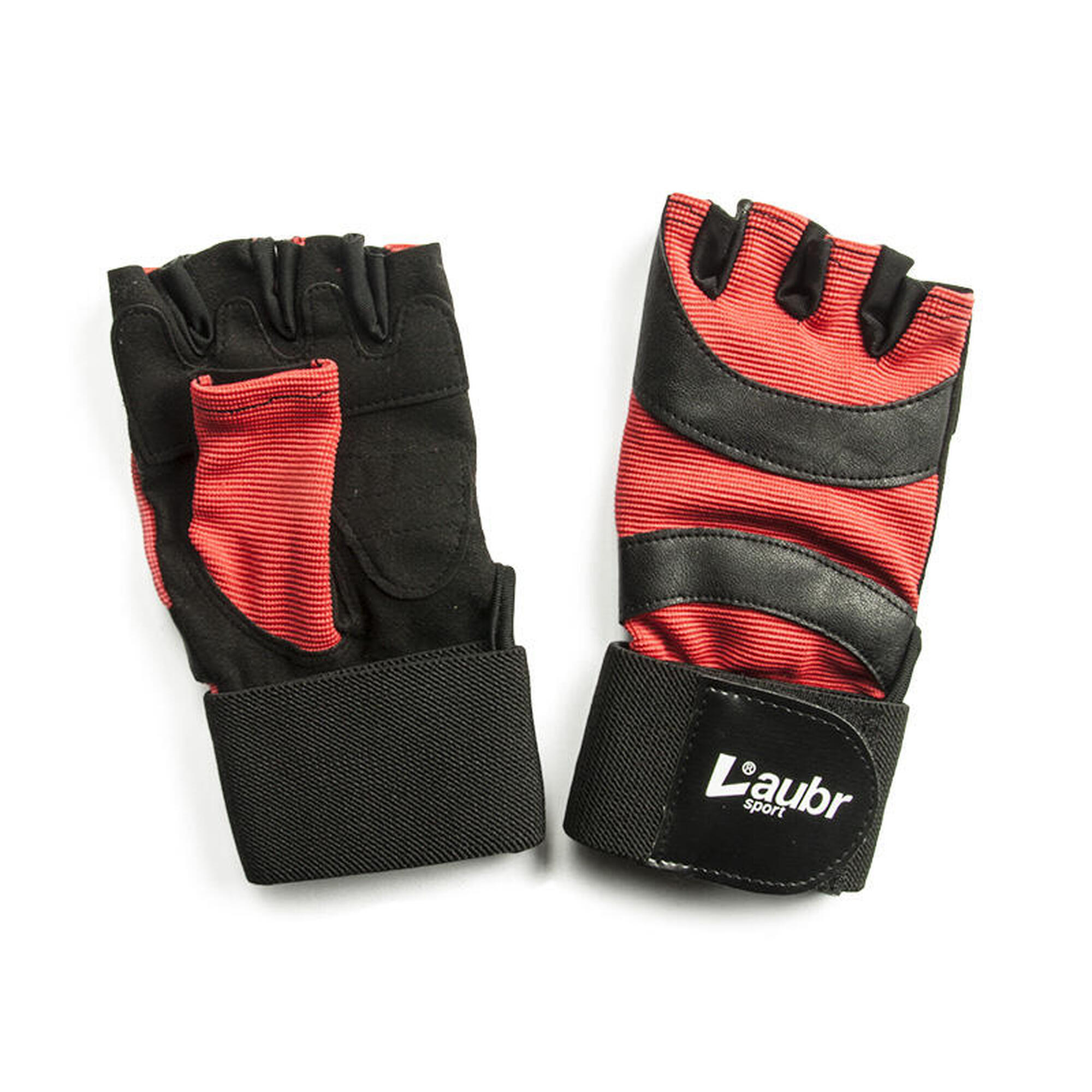 Laubr Sport bőr fitneszkesztyű, megerősített tenyér FIVE GLOVES - Decathlon