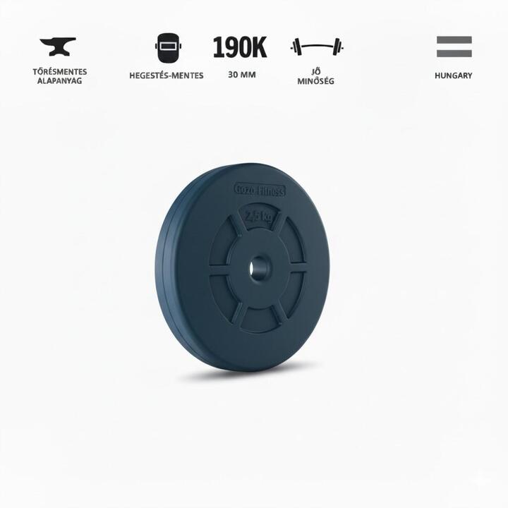GazoFitness® Kézi Súlyzó 2 x 16 Kg (2,5kg és 1,25kg tárcsákkal) GAZO ...