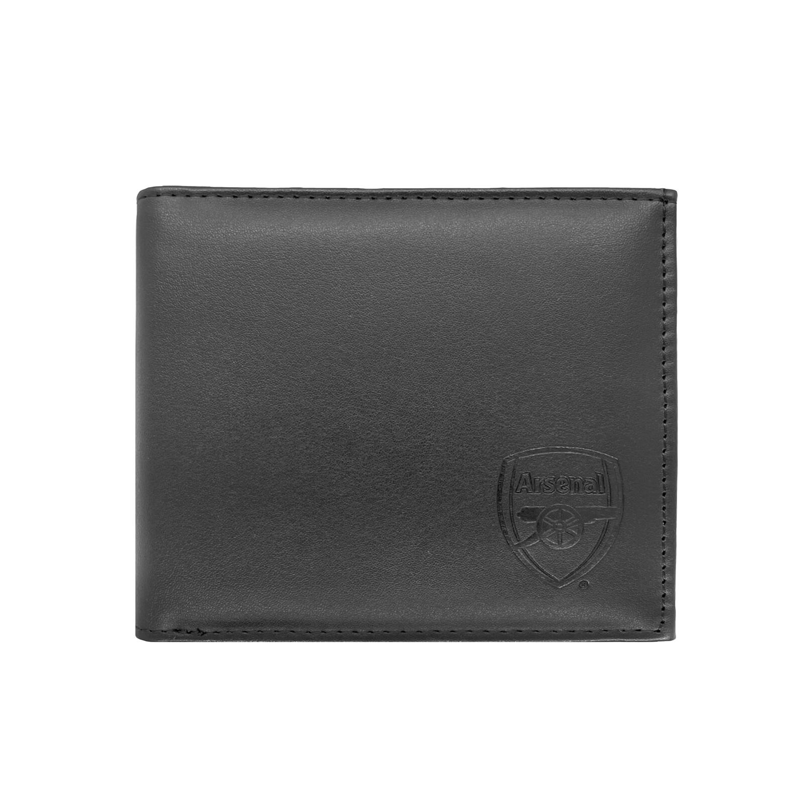 Arsenal FC Mens Wallet Leather Embossed Crest OFFICIAL Football Gift ...