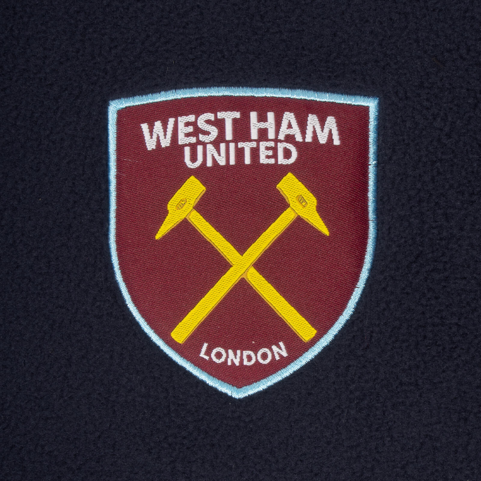 West Ham United FC Mens Full Zip Fleece Jacket Official Football Gift ...