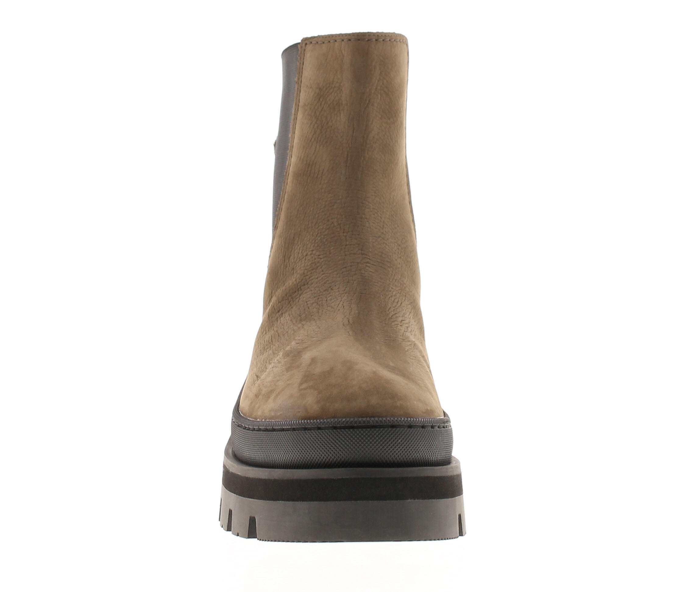Clarks Womens Chelsea Boots Chunky Tread Orianna Leather Slip On green ...