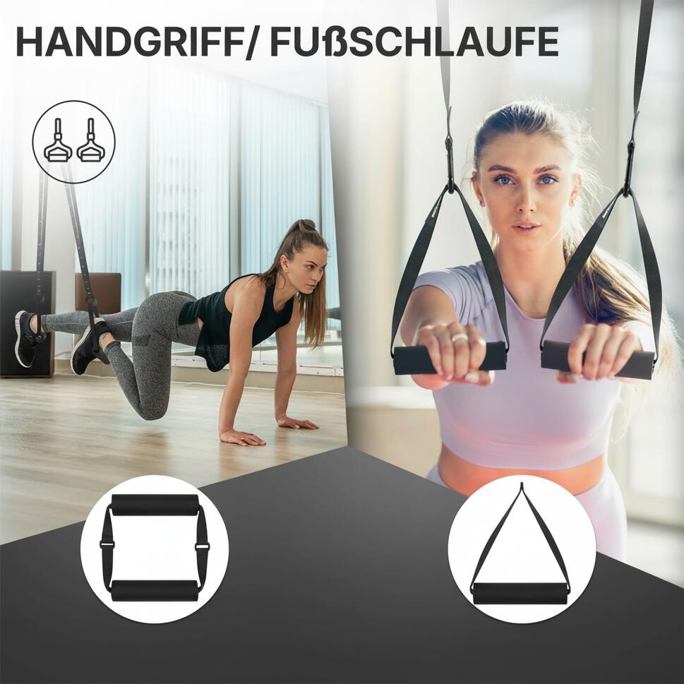 Verstelbare Sling Trainer met Deuranker – Volledig Body Workout Set ...