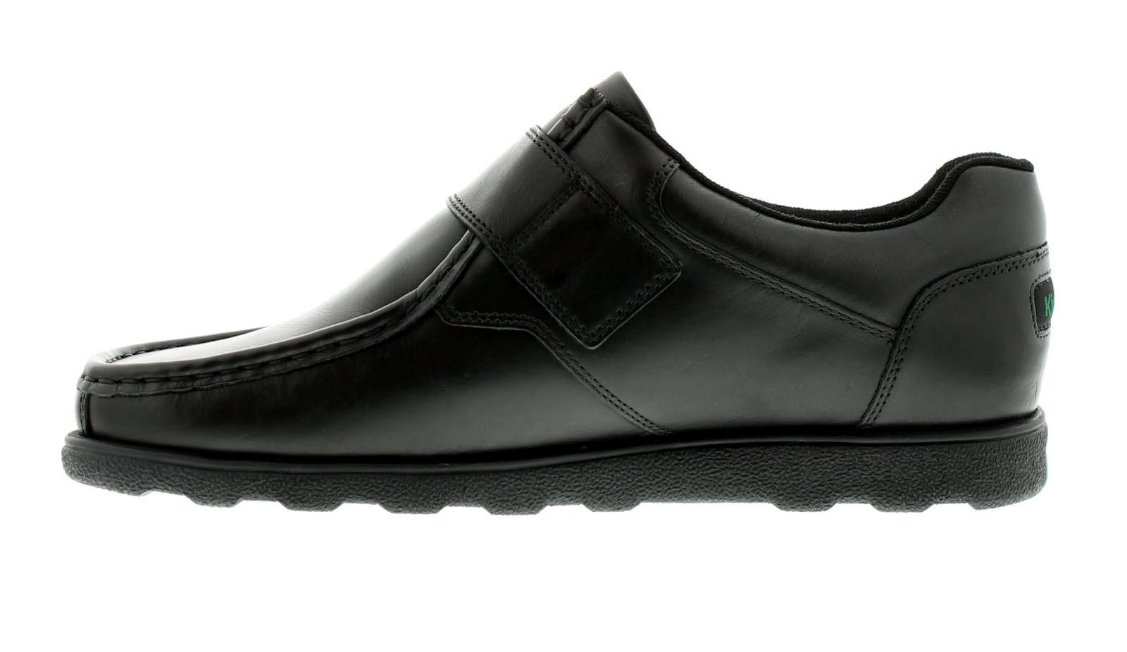 Kickers Mens Shoes Work School Fragma Strap 3 Am Leather black UK Size ...
