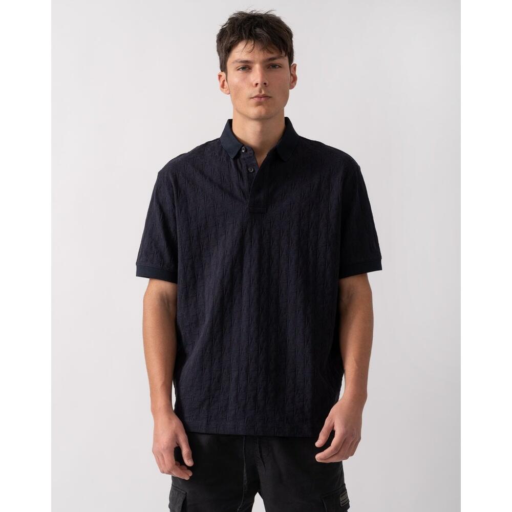 Mens Training Polo Shirt Tone-On-Tone Allover Logo UB101 | Decathlon