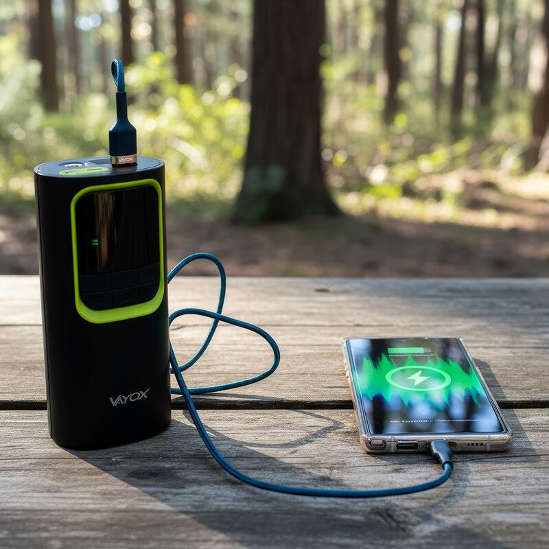 Akumulátorová cyklistická pumpa VA0410 8000mAh 10,3BAR powerbank ...