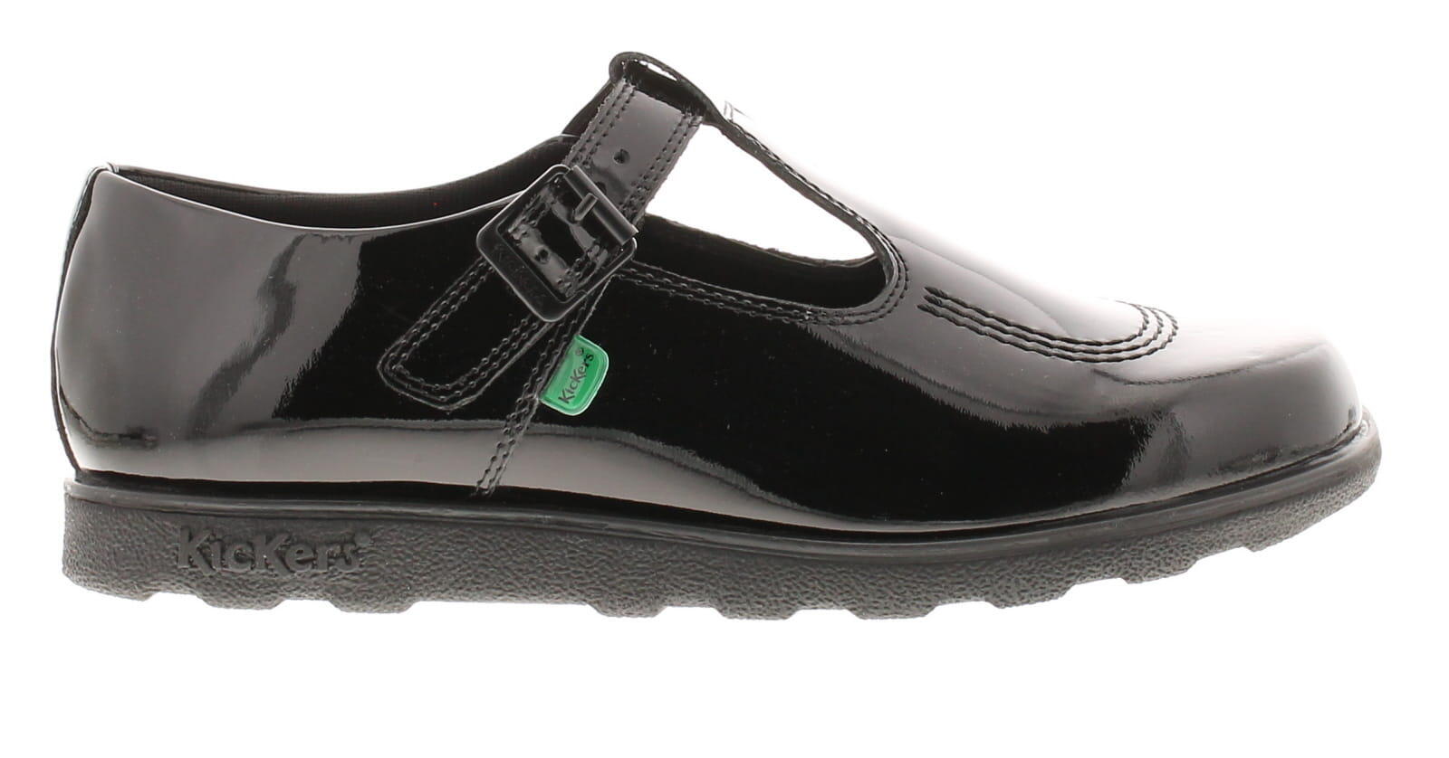 Kickers Womens Shoes Work School Fragma T Bar Buckle black UK Size 6 ...