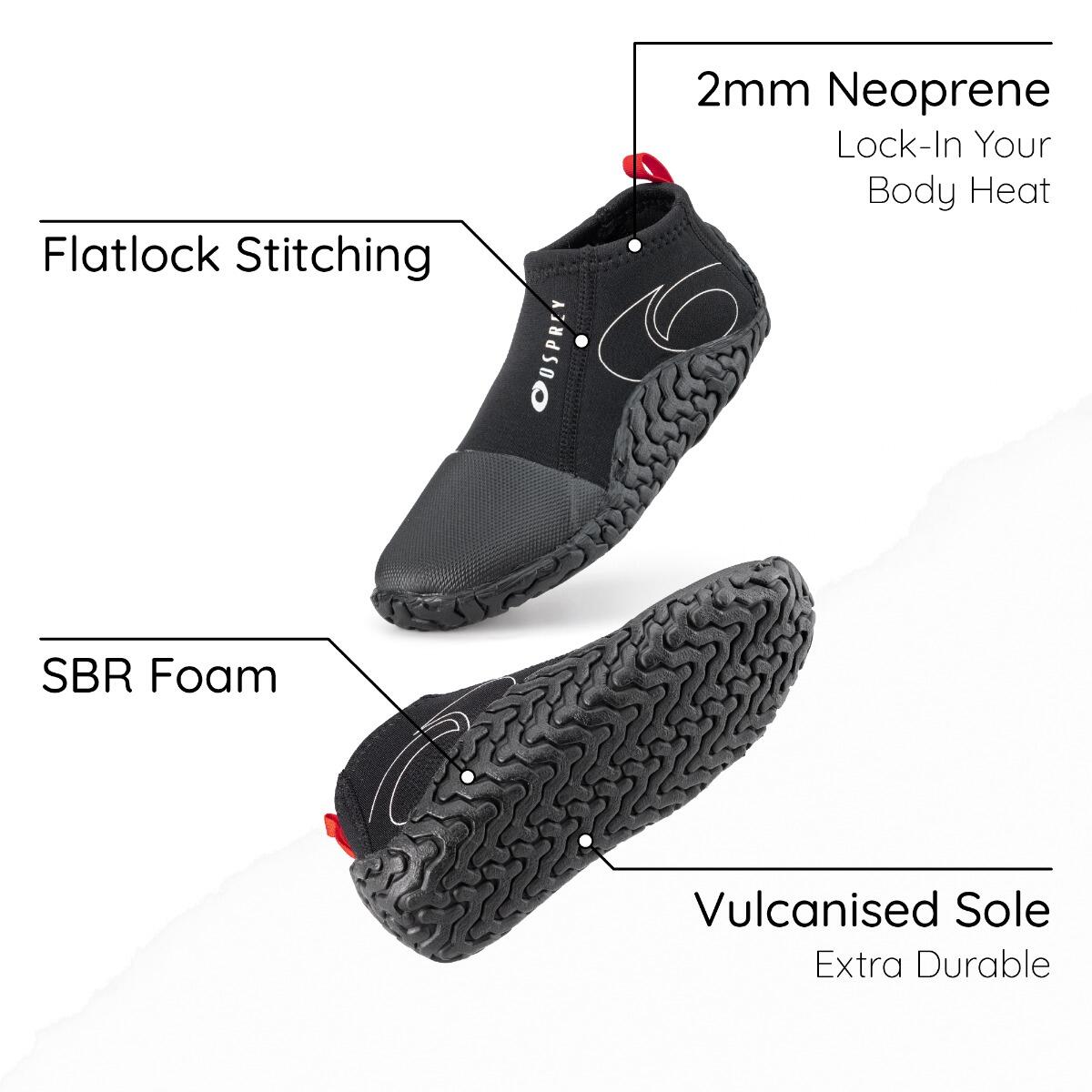 Osprey Kids Reef Aqua Shoes 2mm Neoprene Shoes for Watersports | Decathlon