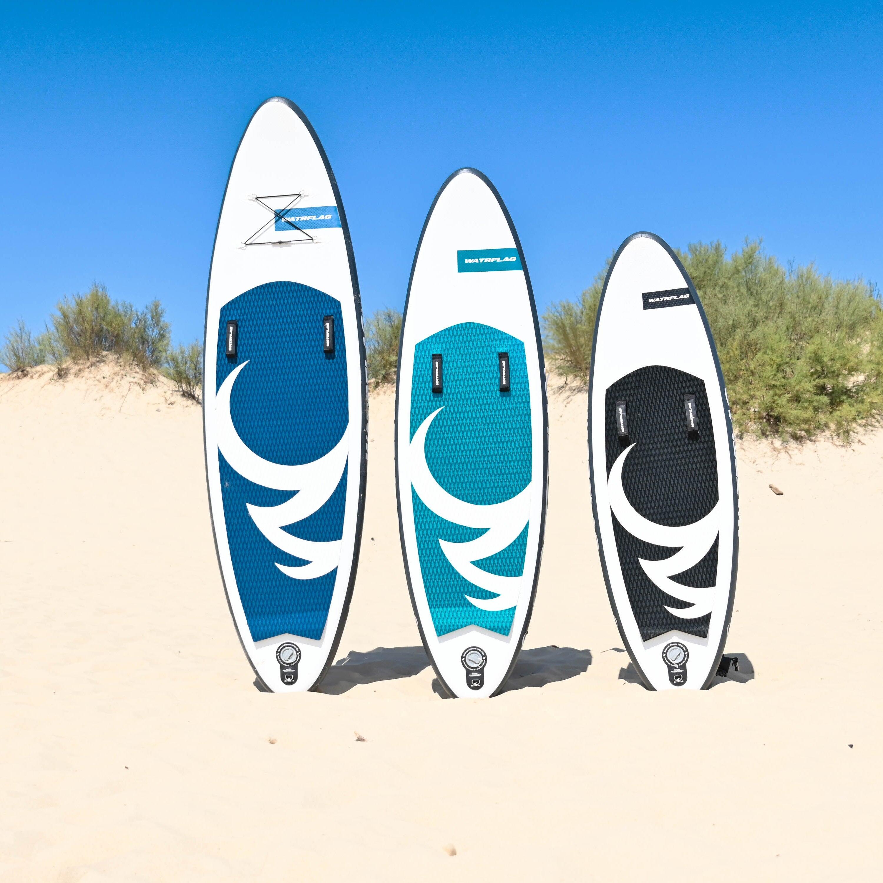 SUP-SURF-BODY Board gonfiabile Wave Rider 251 cm, Mare blu, SET WATRFLAG | Decathlon