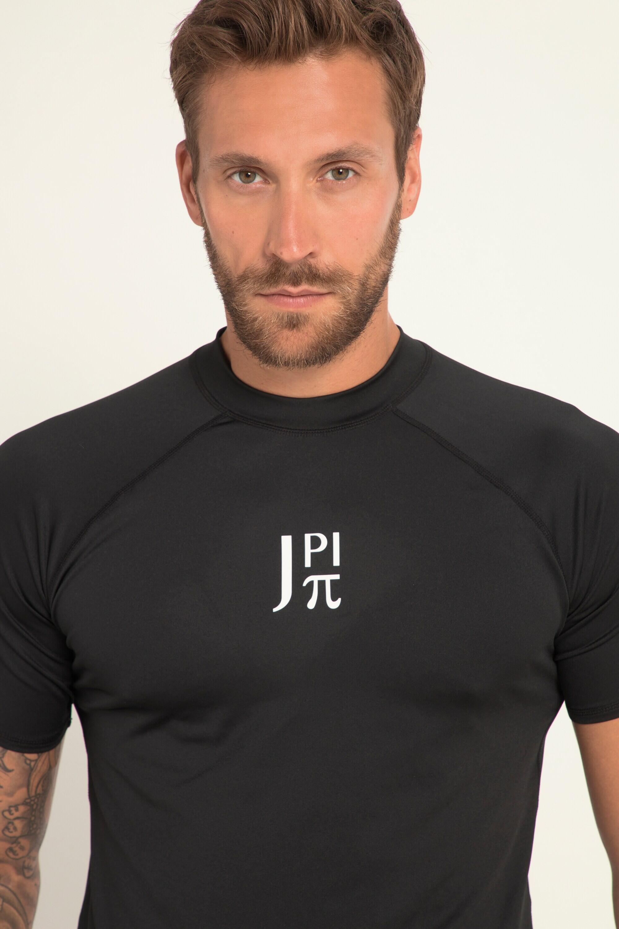 JAY-PI Men's Surf T-Shirt Black Slim Fit with Stand Collar UV JAY PI ...