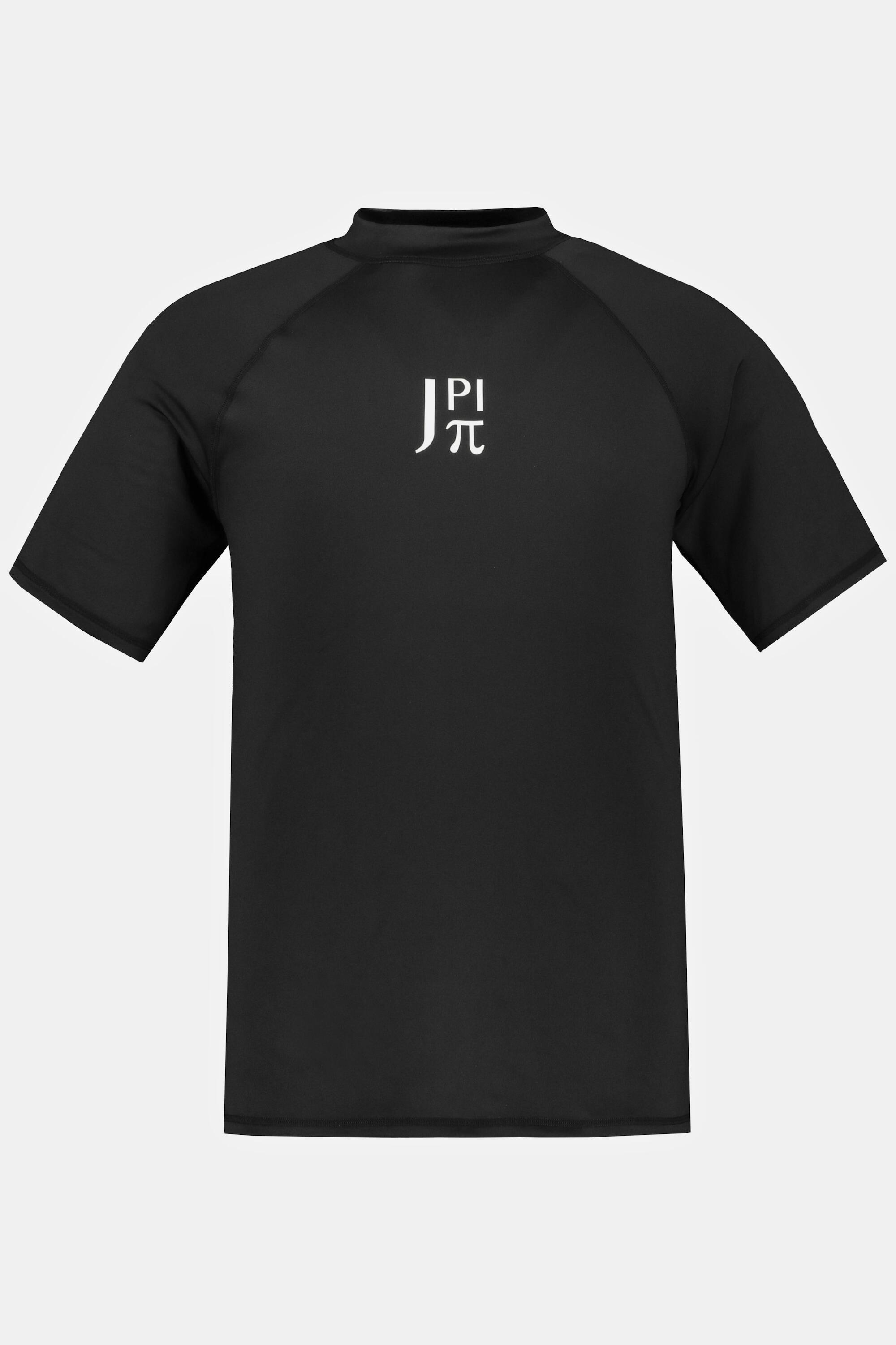 JAY-PI Men's Surf T-Shirt Black Slim Fit with Stand Collar UV JAY PI ...
