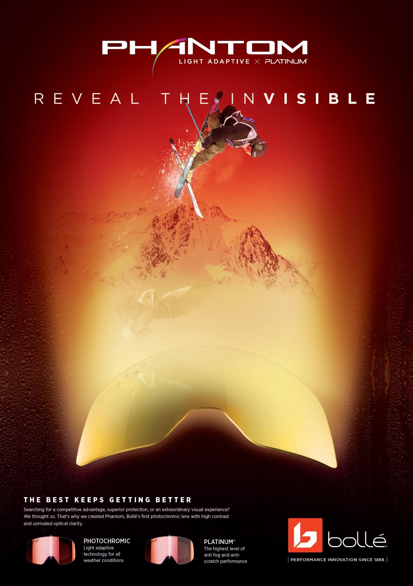 Skibril NEVADA Alexis Pinturault Signature - Phantom Fire Red Cat 1 to ...