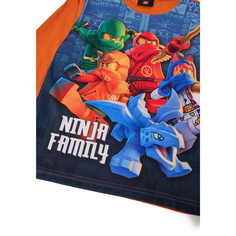 LEGO NINJAGO koszulka dziecięca z długim rękawem Tano 701, pomarańczowa ...