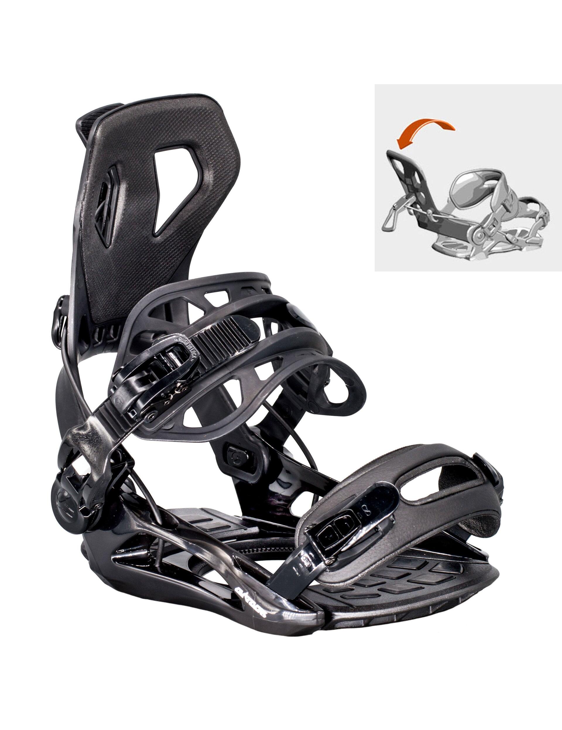 Herren Snowboard Set Read My Mind + Bindung Master Größe XL + SB Bag-DC ...