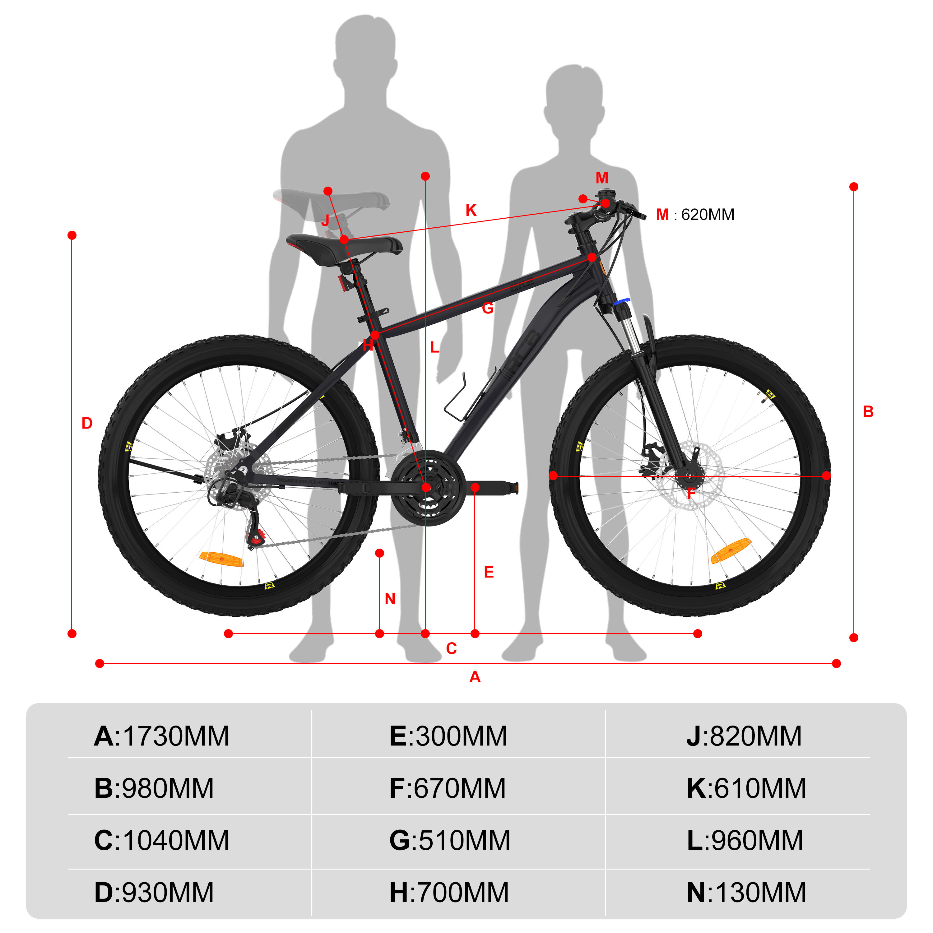 26" Mountain Bike, 21-Speed, Aluminum Frame, for Teens & Adults – RCB ...