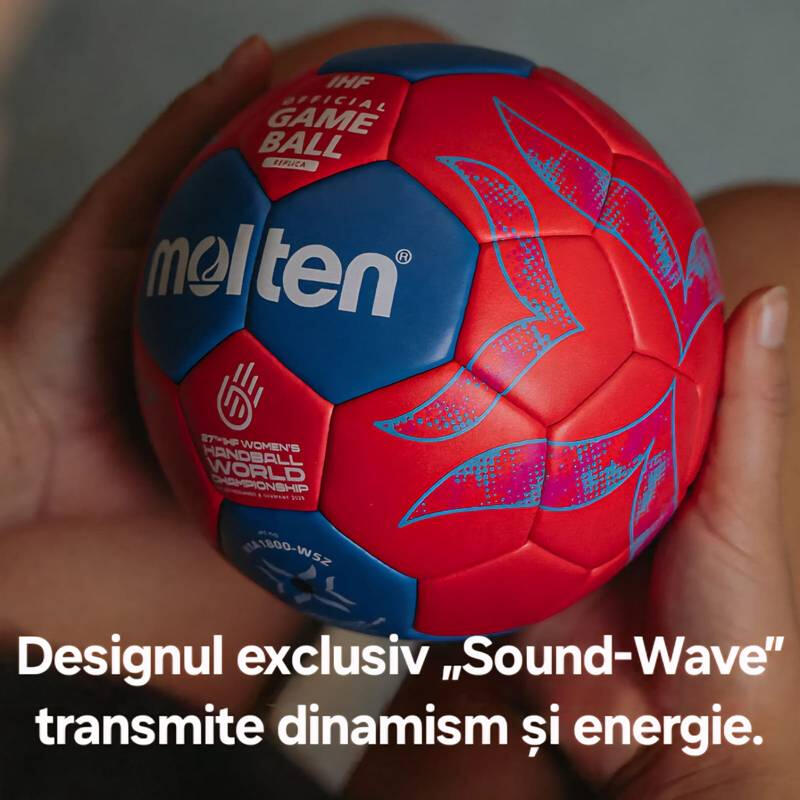 MOLTEN - Minge handbal Molten H2A1800 marime 2, design CM de Handbal ...