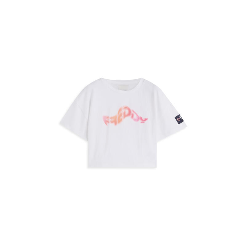 T-shirt court pour fille avec logo ondulé FREDDY | Decathlon