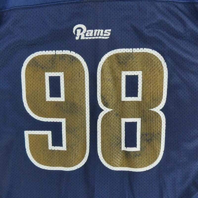 Reconditionné - Maillot Homme NFL Saint-Louis Rams Marine - Bon État ...