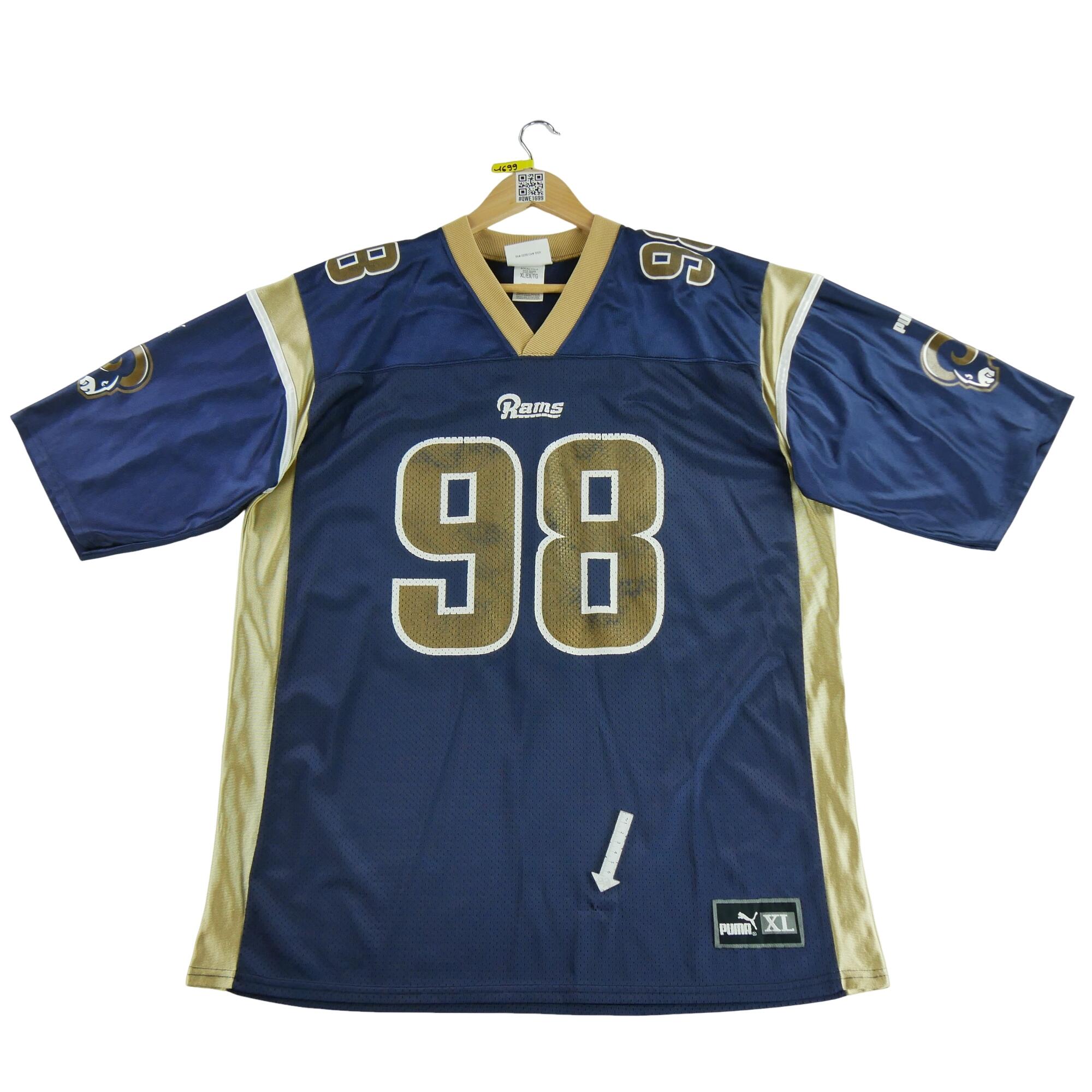 Seconda Mano - Maglia blu scuro dei Rams di St. Louis per uomo - Stato ...