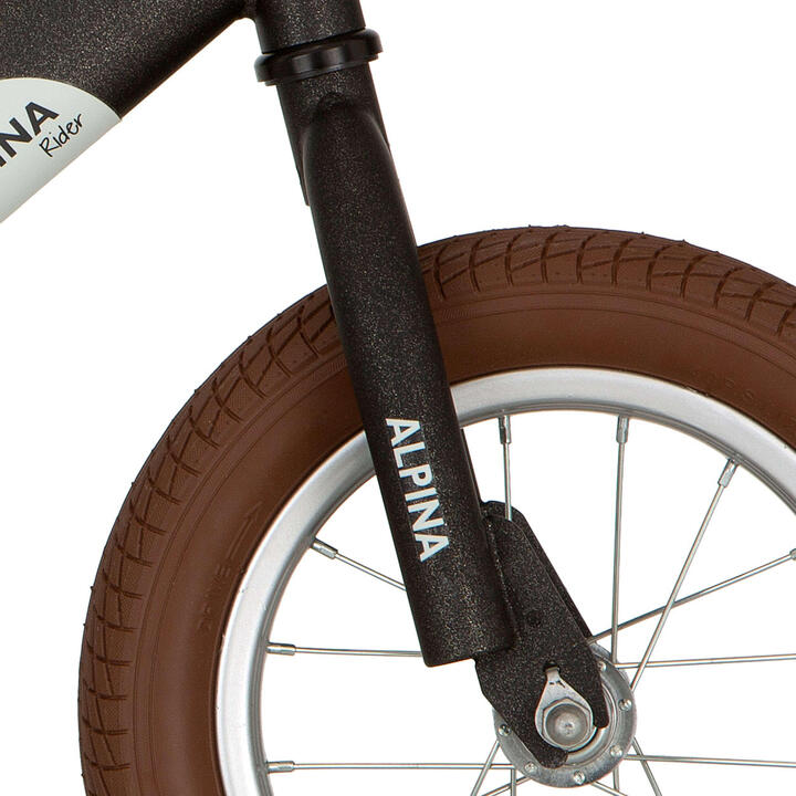 Alpina Fork Balance Bike Vulcano Black Matt ALPINA | Decathlon