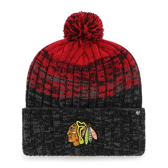 Bonnet d'hiver 47 Brand NHL Chicago Blackhawks Cascade noir | Decathlon
