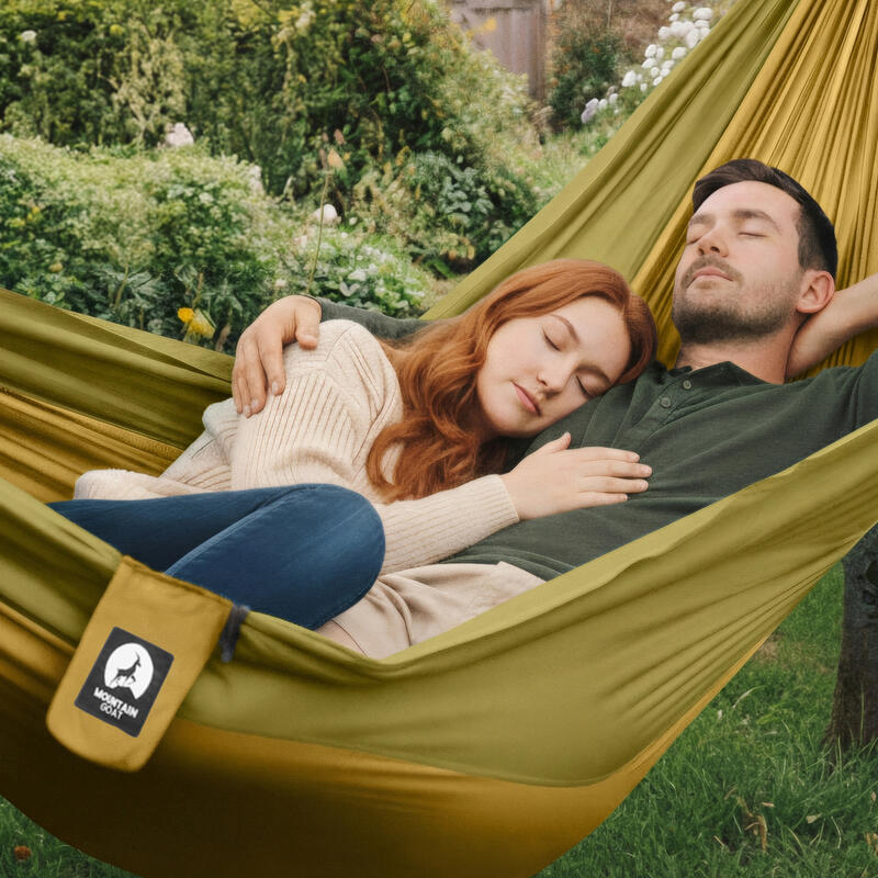 MOUNTAIN GOAT - Hamac turistic pentru două persoane cu plasă de țânțari ...