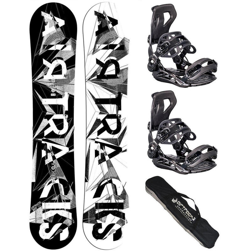 Set de Snowboard Homme: Planche BWF Camber Wide + Fixation Master XL ...